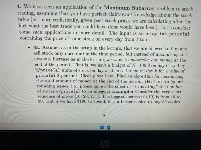Solved 4. We have seen an application of the Maximum | Chegg.com