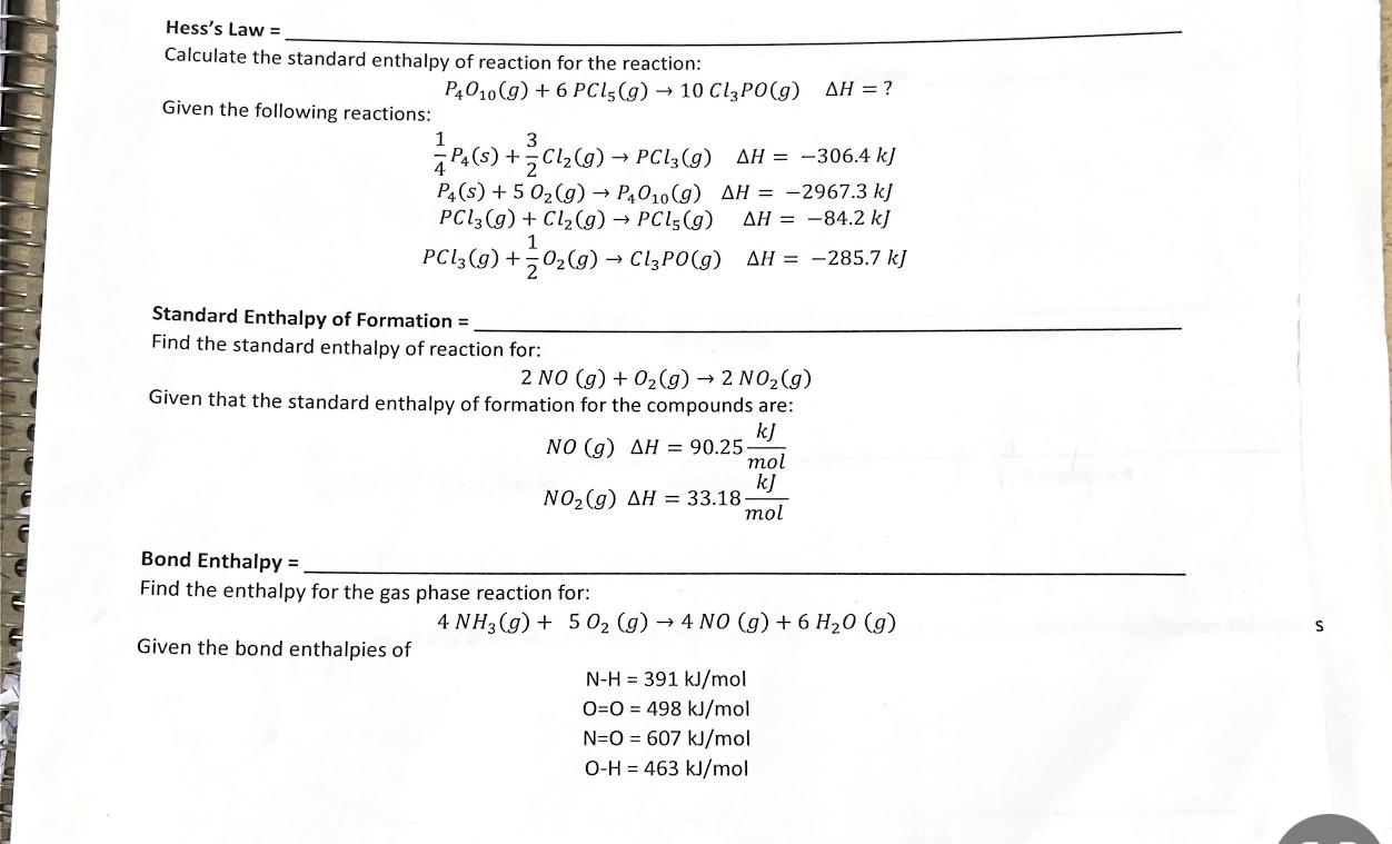 Solved Given the following reactions: | Chegg.com