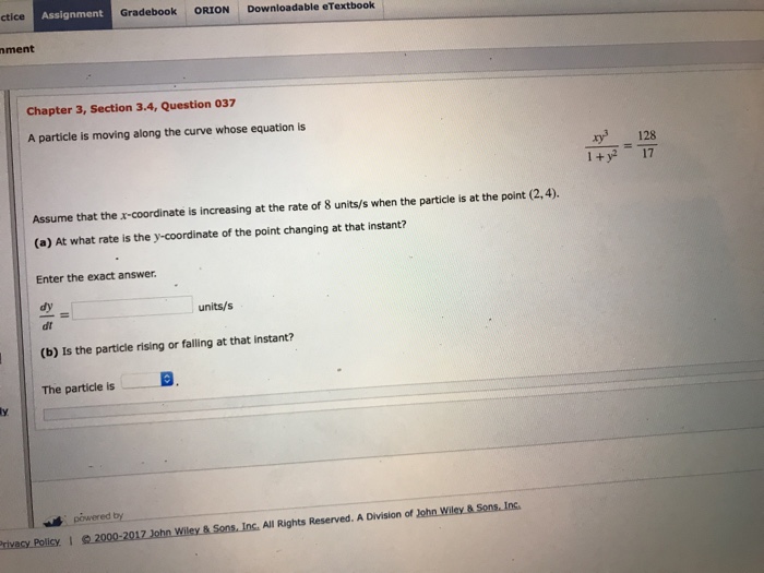 Solved ctice Assignment t Gradebook ORION Downloadable | Chegg.com Solved ctice Assignment t Gradebook ORION Downloadable | Chegg.com