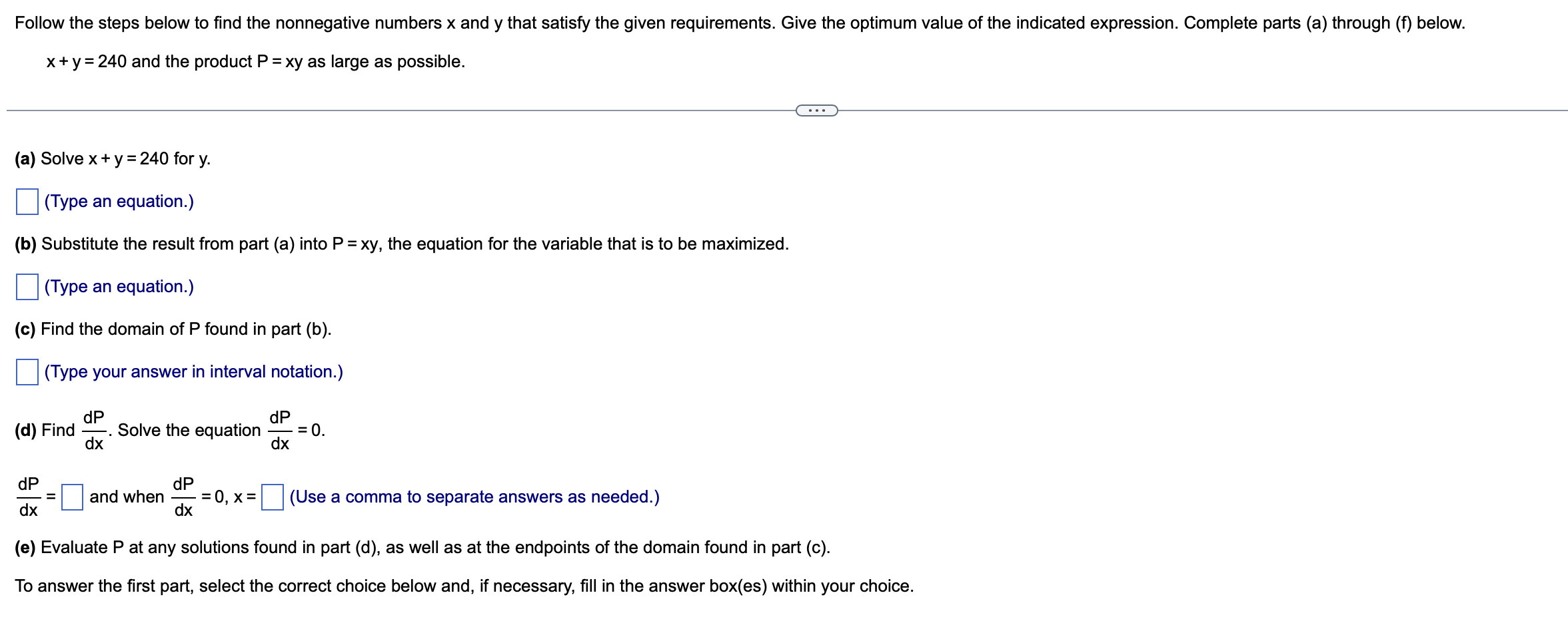 Solved Follow the steps below to find the nonnegative | Chegg.com