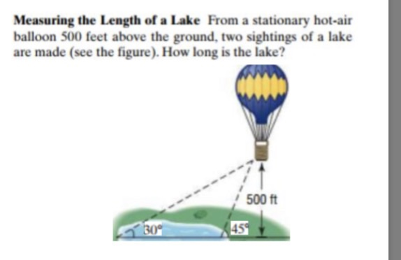 Solved Measuring the Length of a Lake From a stationary | Chegg.com