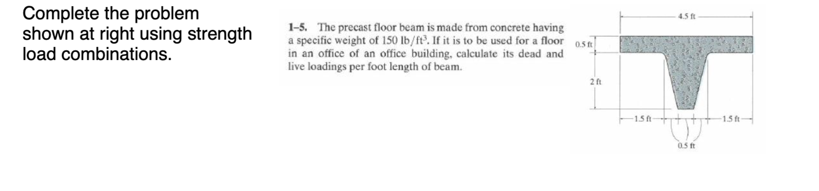Solved Complete the problemshown at right using strengthload | Chegg.com