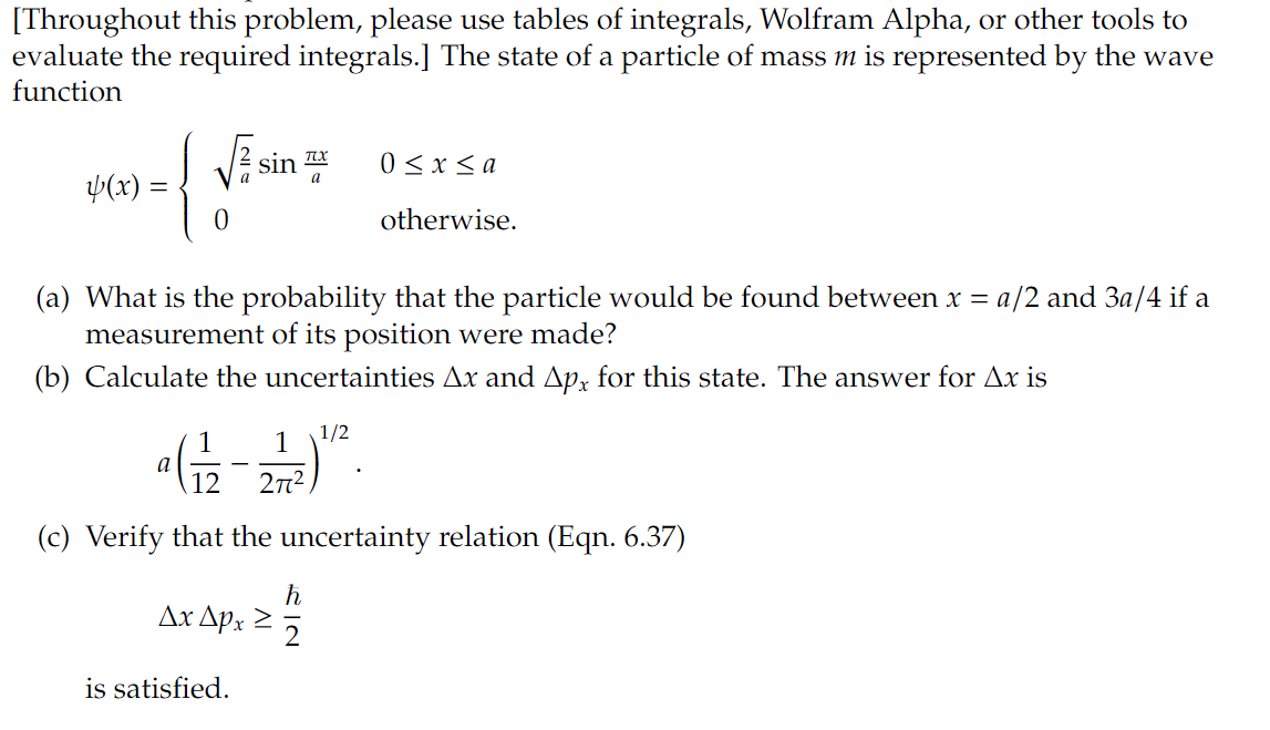 Solved [Quantum Mechanics] Thank you for you help! :) A | Chegg.com