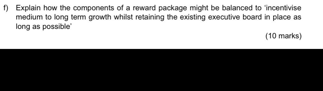 Solved Explain how the components of a reward package might | Chegg.com