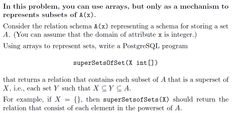In this problem, you can use arrays, but only as a | Chegg.com