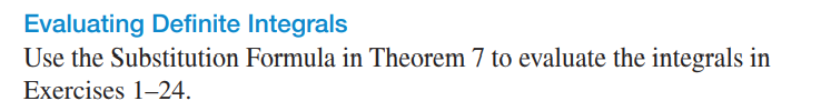 Solved Evaluating Definite Integrals Use the Substitution | Chegg.com