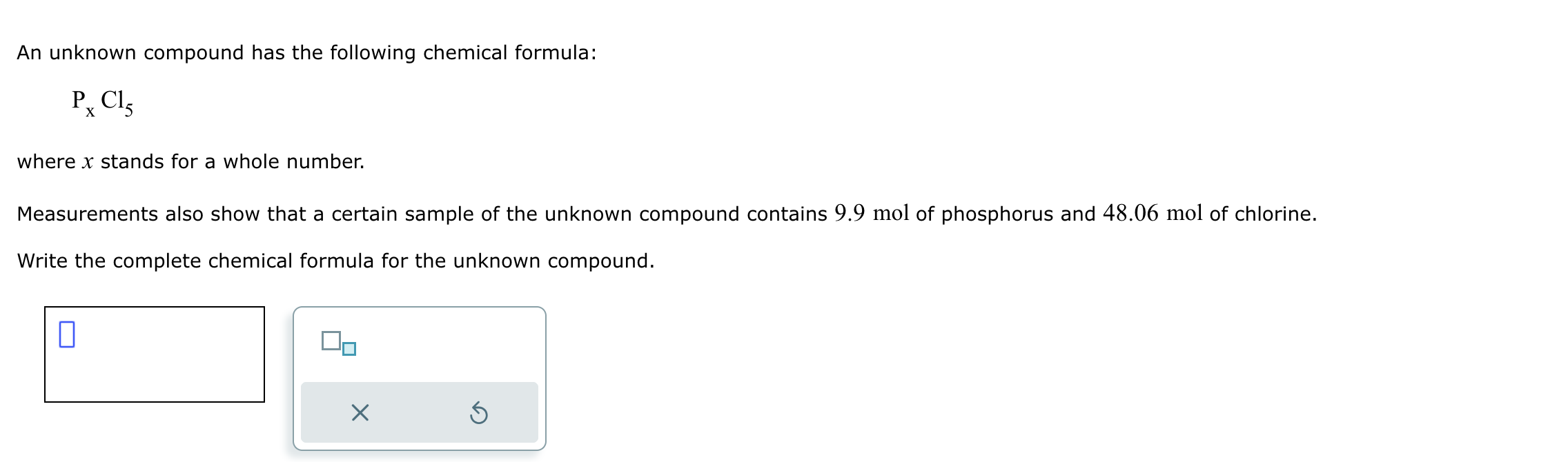Solved An unknown compound has the following chemical | Chegg.com