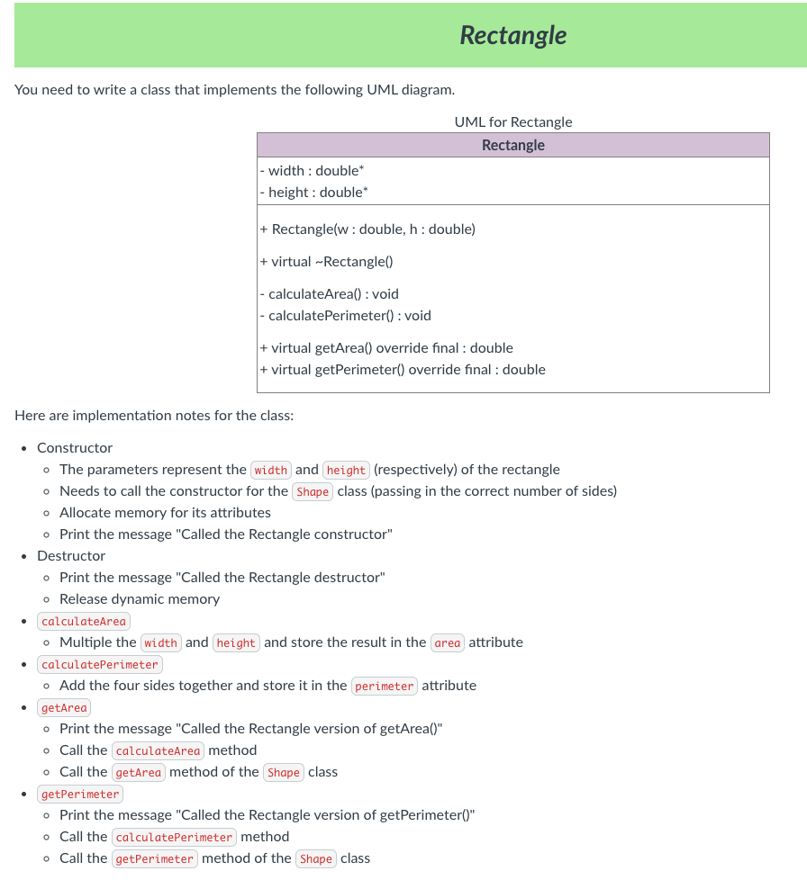 Solved Polymorphic Shapes In this lab activity, you are | Chegg.com