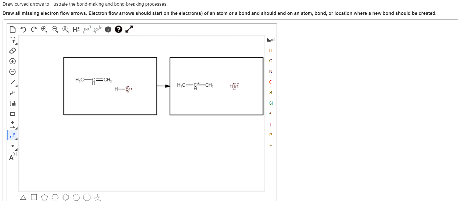 Solved Draw curved arrows to illustrate the bond-making and | Chegg.com