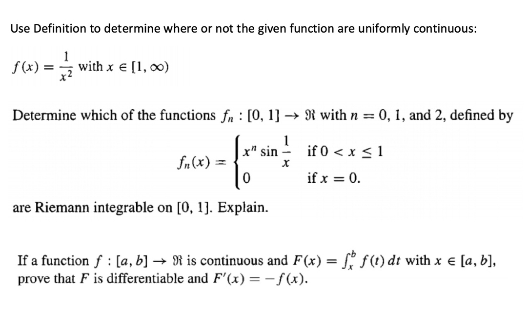 Solved Use Definition to determine where or not the given | Chegg.com