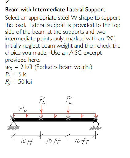 Solved Beam with Intermediate Lateral Support Select an | Chegg.com