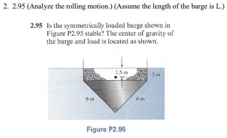 Solved 2. 2.95 (Analyze the rolling motion.) (Assume the | Chegg.com