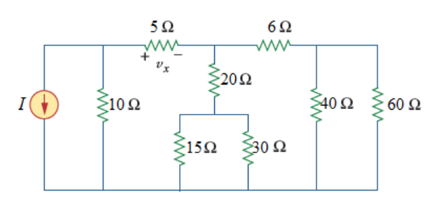 Solved In the given circuit, determine vx and the power | Chegg.com