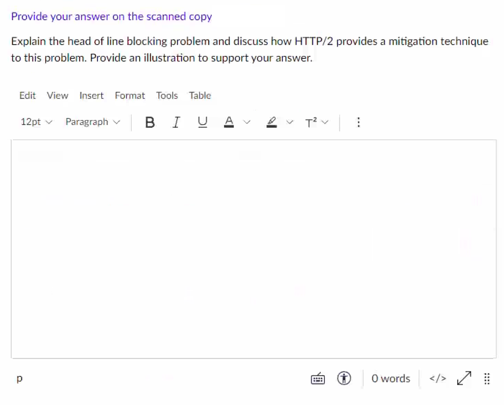 Solved Explain the head of line blocking problem and discuss | Chegg.com