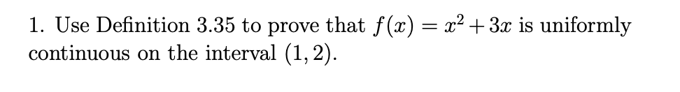 Solved 3.35 Definition. Let E be a nonempty subset of R and | Chegg.com