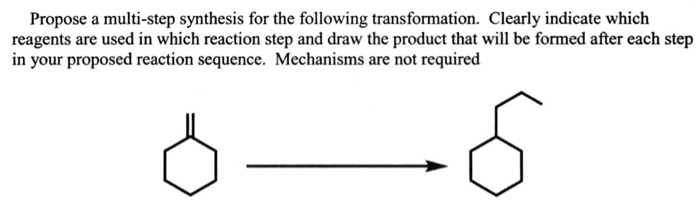 Solved Propose a multi-step synthesis for the following | Chegg.com