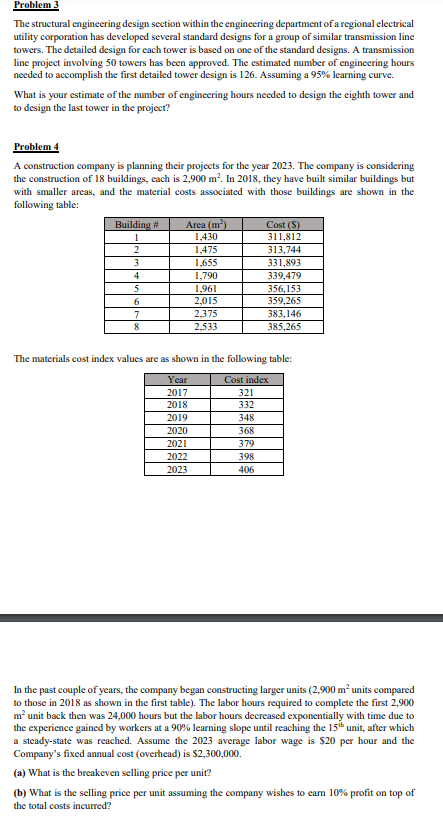 Solved utility corporation has developed several standard | Chegg.com
