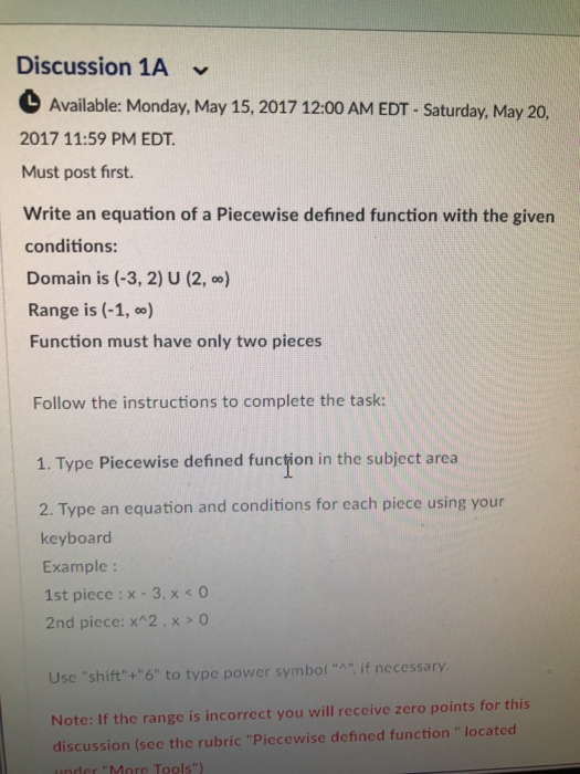 Solved Write an equation of a Piecewise defined function | Chegg.com