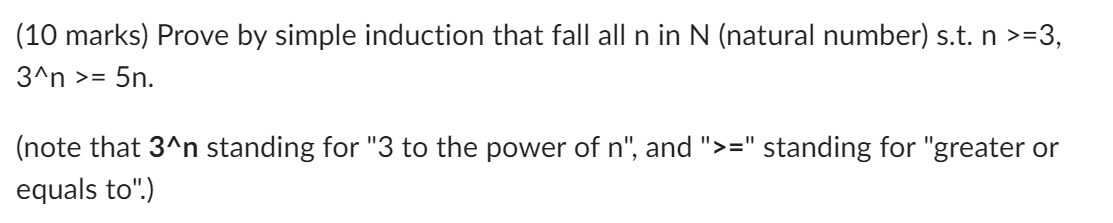 Solved Prove by simple induction that fall all n in N | Chegg.com