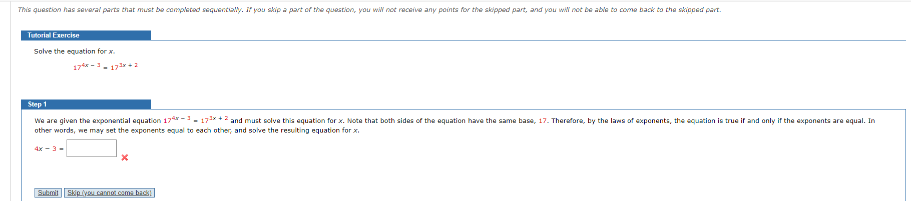Solved This question has several parts that must be | Chegg.com