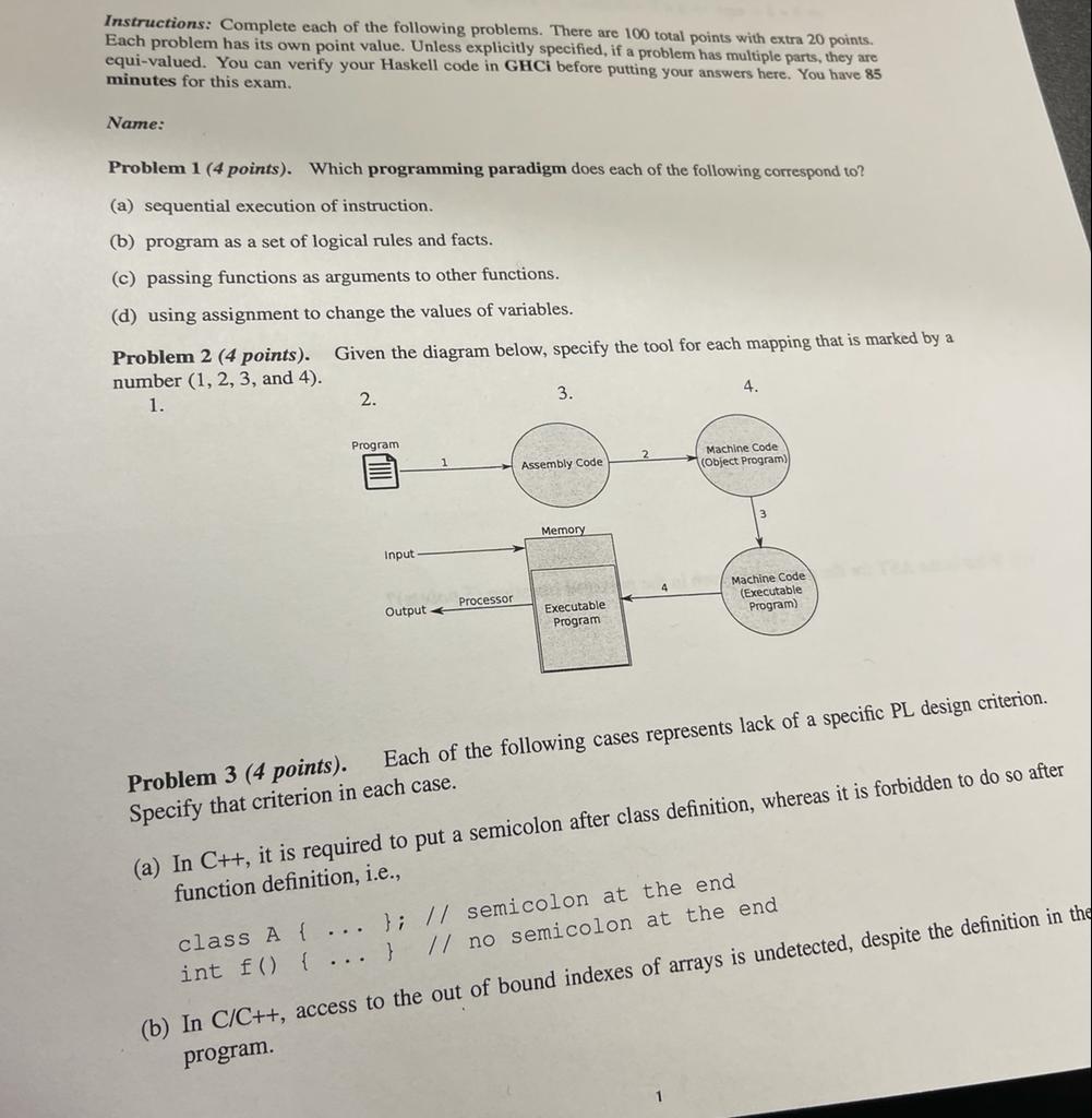 Solved Instructions: Complete each of the following | Chegg.com