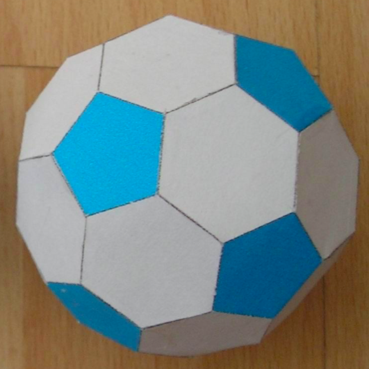 Consider the "soccer ball" polyhedron shown here; we | Chegg.com