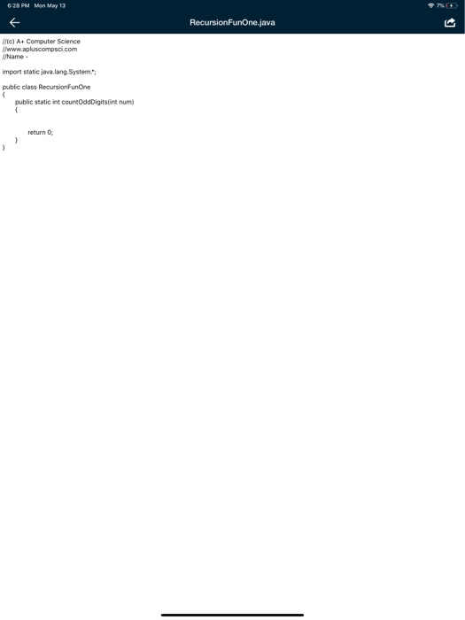 Solved :27 PM Mon May 13 A+ Computer Science COUNT EVEN | Chegg.com
