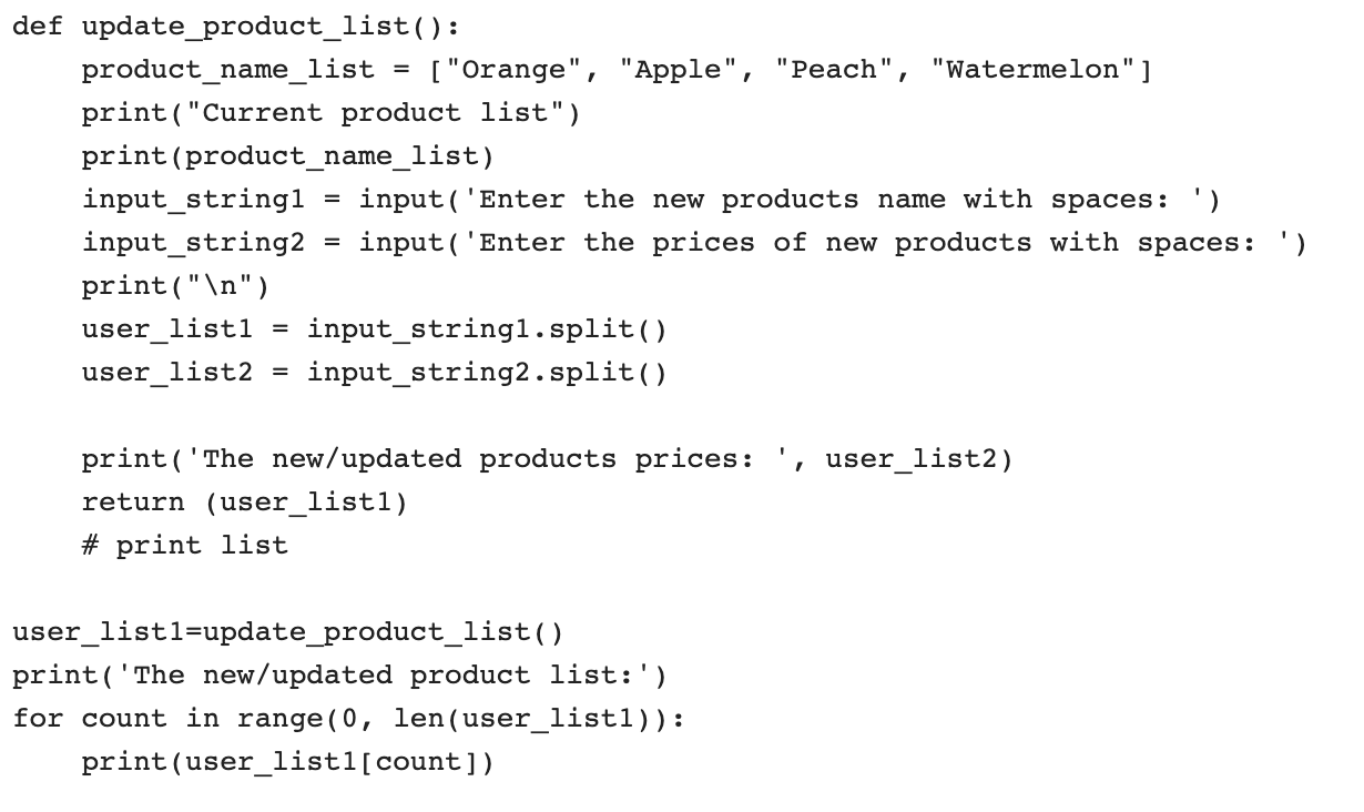 From this code, I want the answer from input_string1 | Chegg.com