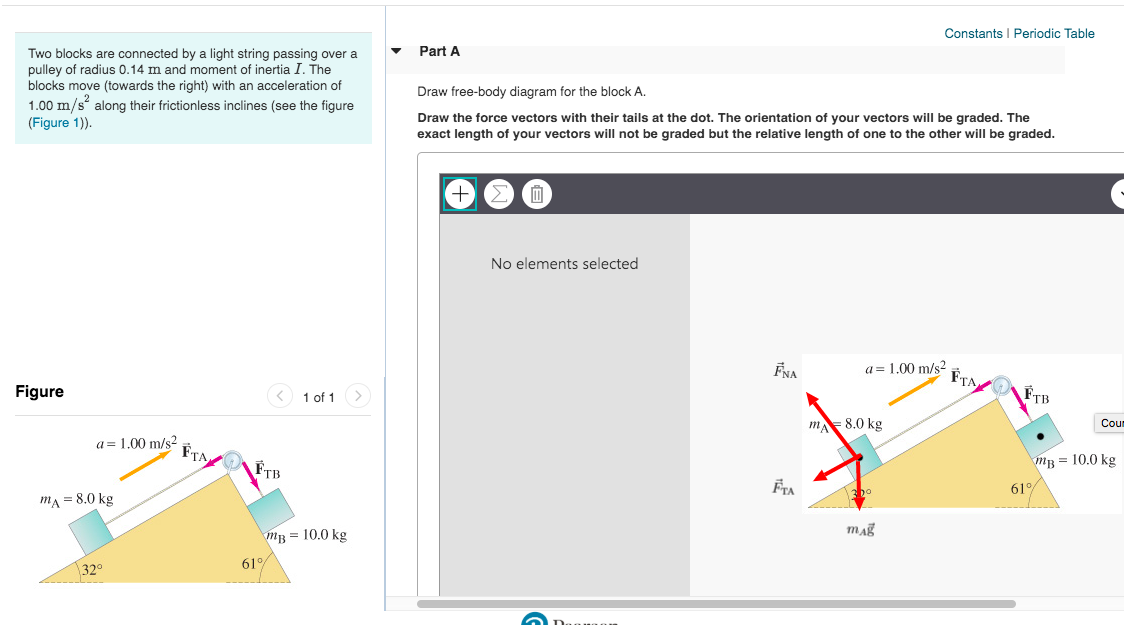 Solved Constants Periodic Table Part A Two blocks are | Chegg.com