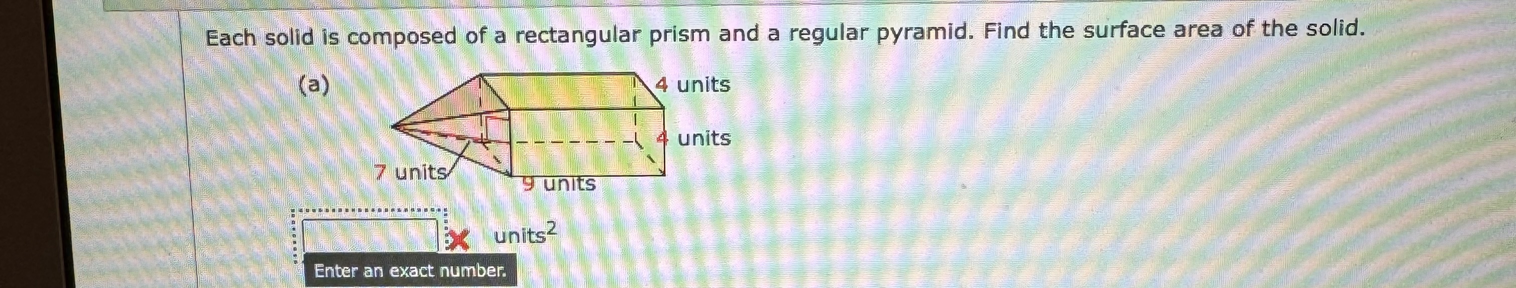 Solved Each solid is composed of a rectangular prism and a | Chegg.com