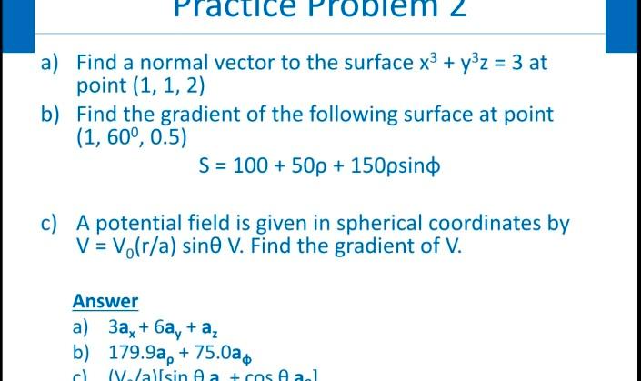Solved a) Find a normal vector to the surface x3+y3z=3 at | Chegg.com