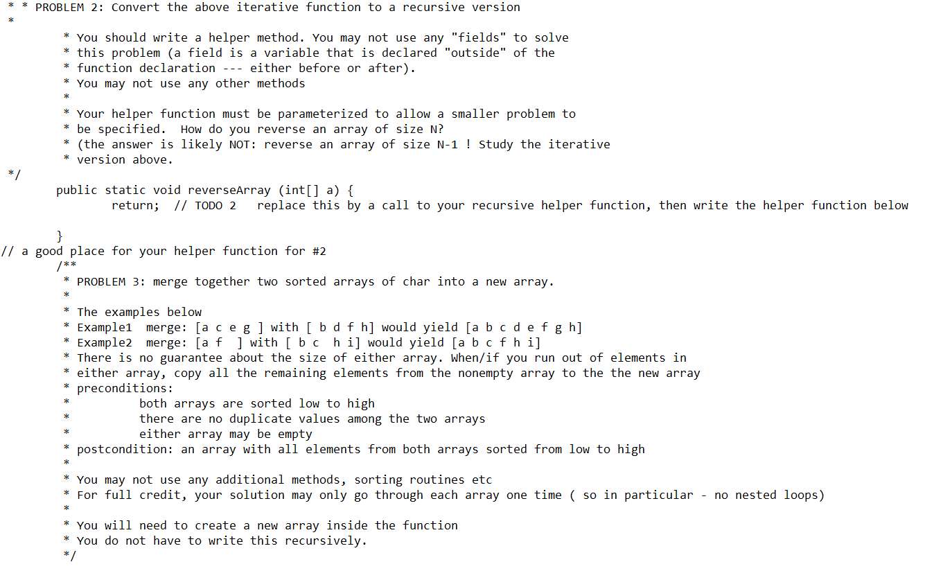 import java.util.Arrays; import stdlib.*; /** CSC300 | Chegg.com