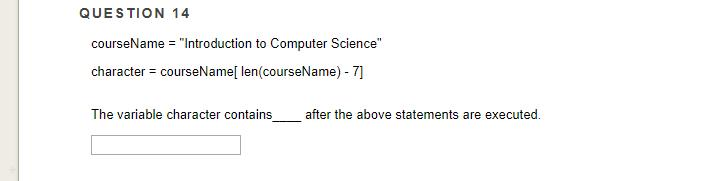 Solved QUESTION 14 courseName"Introduction to Computer | Chegg.com