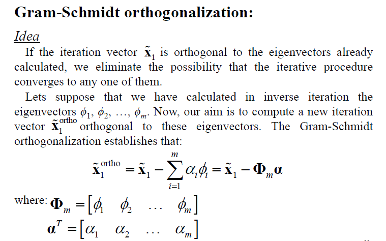 Solved Gram-Schmidt orthogonalization: Main features • The | Chegg.com