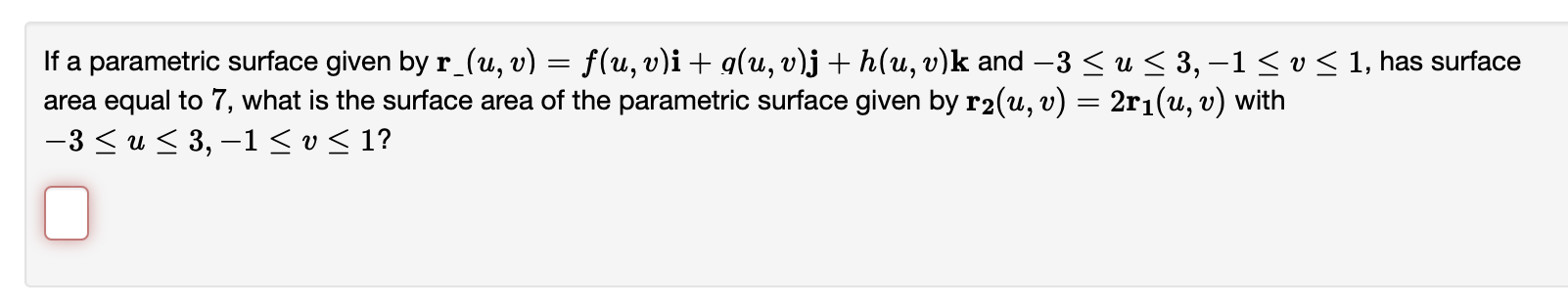 Solved If a parametric surface given by | Chegg.com