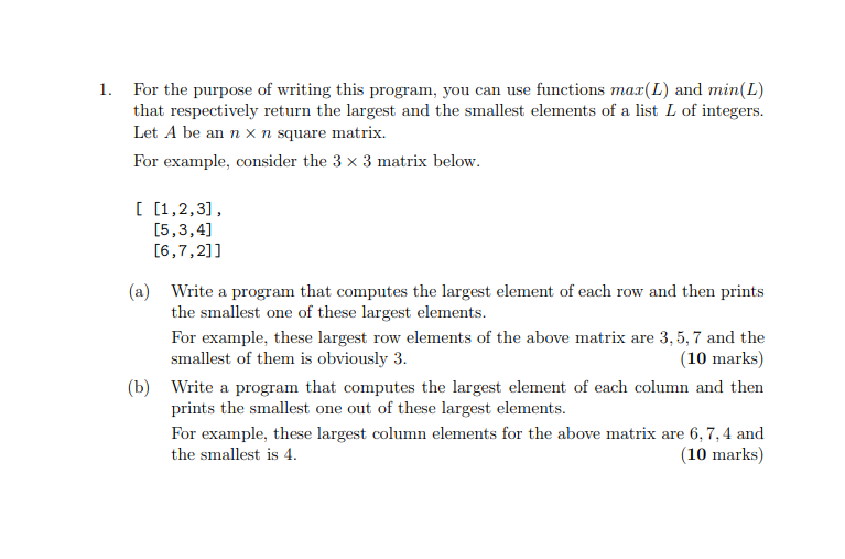 Solved 1. For the purpose of writing this program, you can | Chegg.com