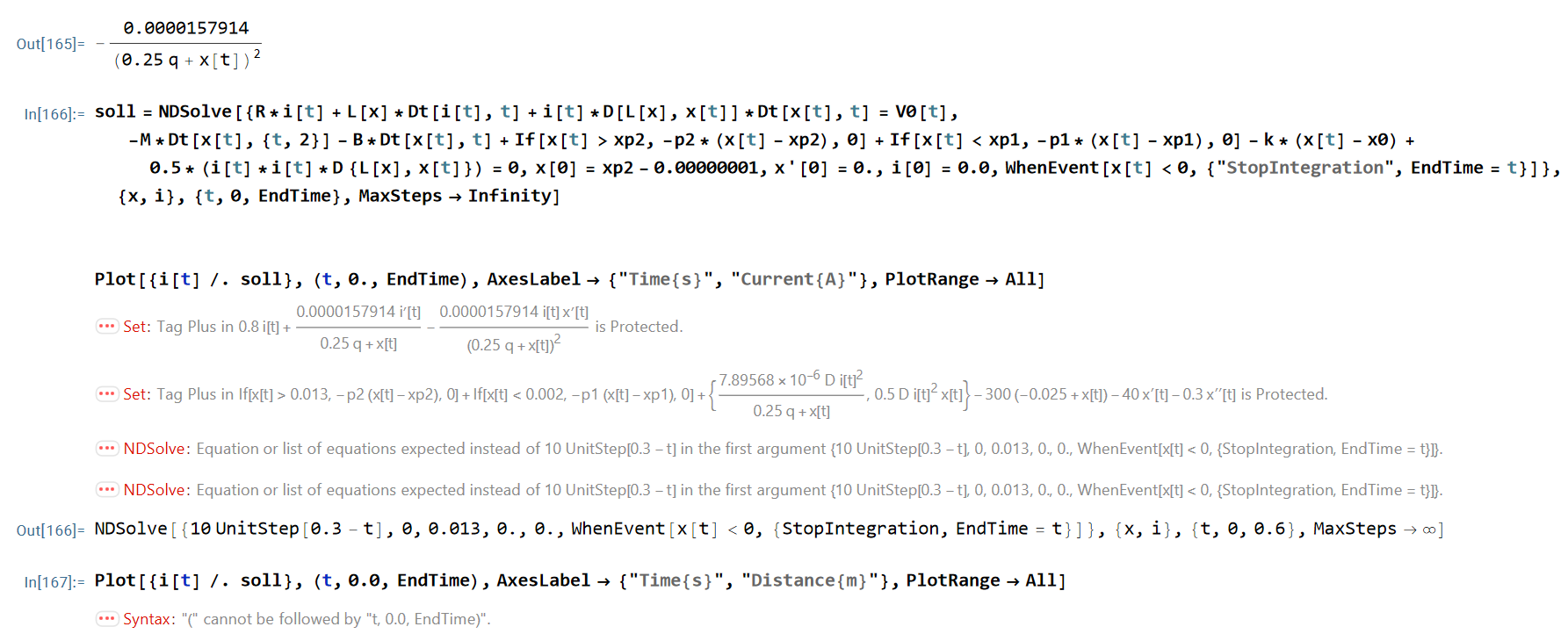 Solved PLS!!! In wolfram mathematica 13.1, I get such errors | Chegg.com