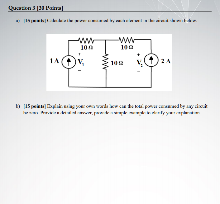 Solved Question 3 [30 Points] a) [15 points) Calculate the | Chegg.com