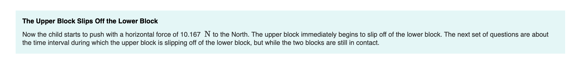 Solved This is a problem about a child pushing a stack of | Chegg.com
