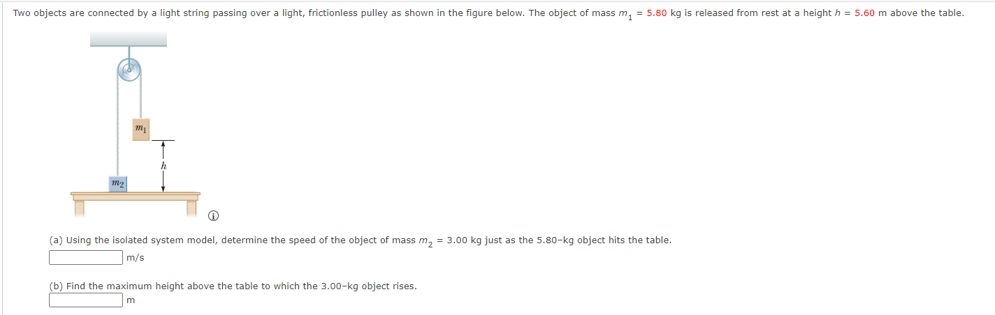 Solved (a) Using the isolated system model, determine the | Chegg.com