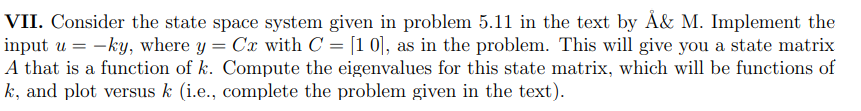 Solved 5.11 (Root locus diagram) Consider the linear system | Chegg.com