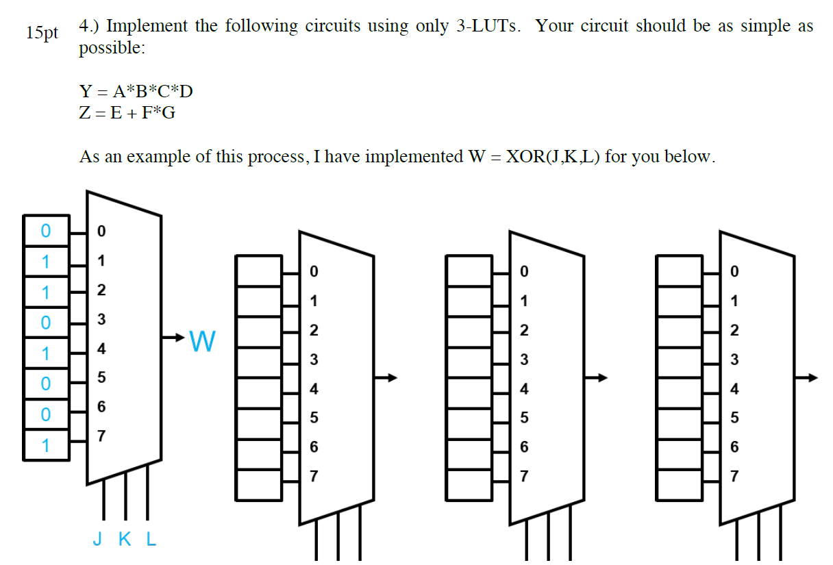Solved 4.) Implement the following circuits using only | Chegg.com