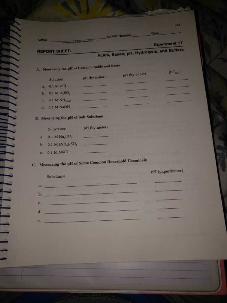 Solved 241 Date Name Locker Number print last name f | Chegg.com