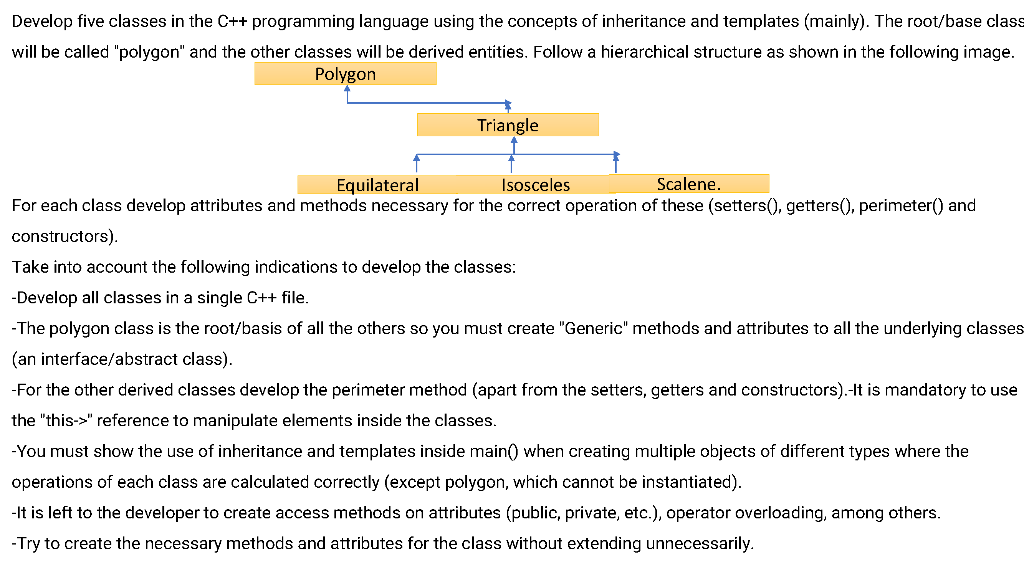 Solved Develop five classes in the C++ programming language | Chegg.com