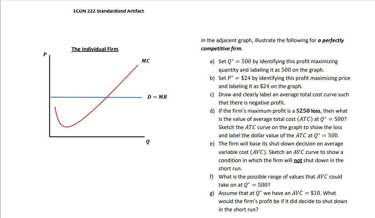 Solved ECON 222 Standardized Artifact In the adjacent graph, | Chegg.com