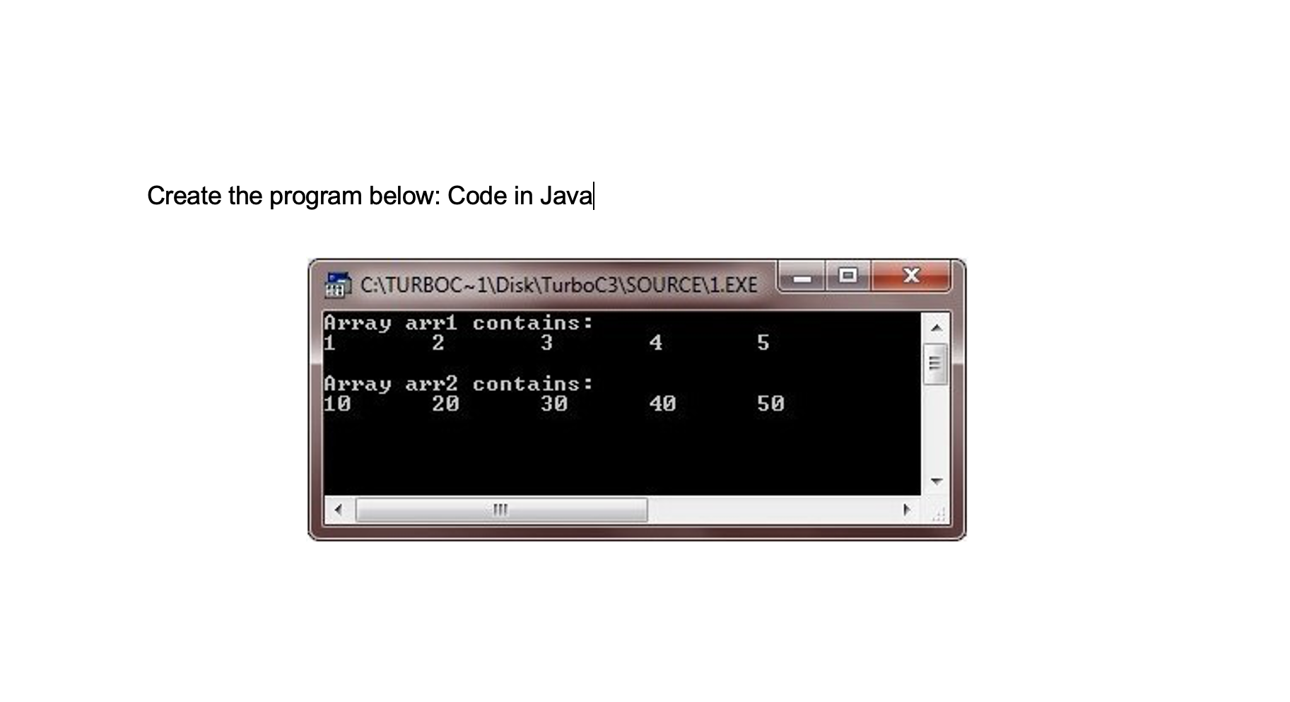 Solved Create The Program Below Code In Javal 9088