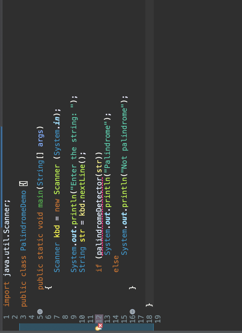 Solved Palindrome Detector A palindrome is any word, phrase, | Chegg.com