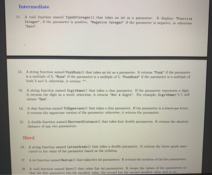 Solved For this assignment, write a single program that | Chegg.com