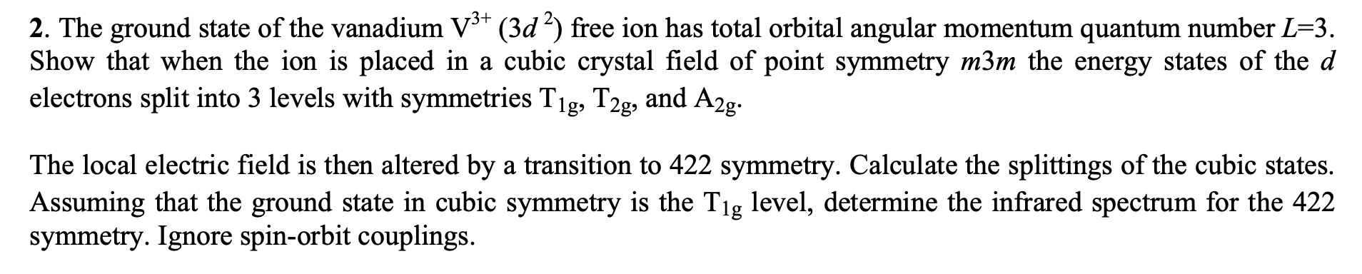 m3m symmetry = octahedral Oh point group 422 symmetry | Chegg.com