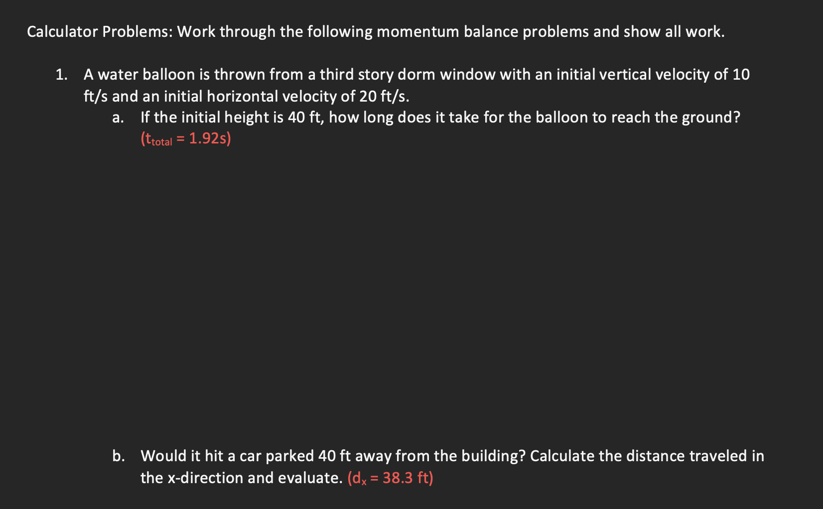 Solved Calculator Problems: Work through the following | Chegg.com